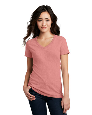 District DM1190L Women's Perfect Blend V-Neck T-Shirt - Apparel.com