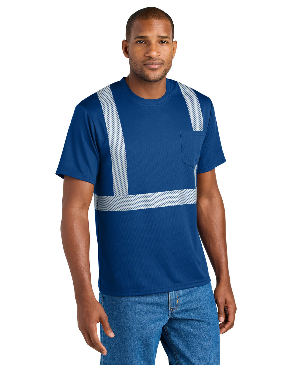 CornerStone CS206 Enhanced Visibility Segmented Tape T-Shirt - Apparel.com