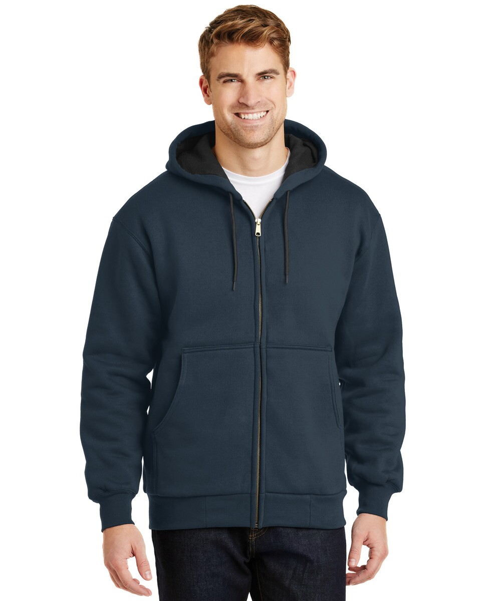 CornerStone CS620 Heavyweight Zip-Up Hoodie with Thermal Lining ...