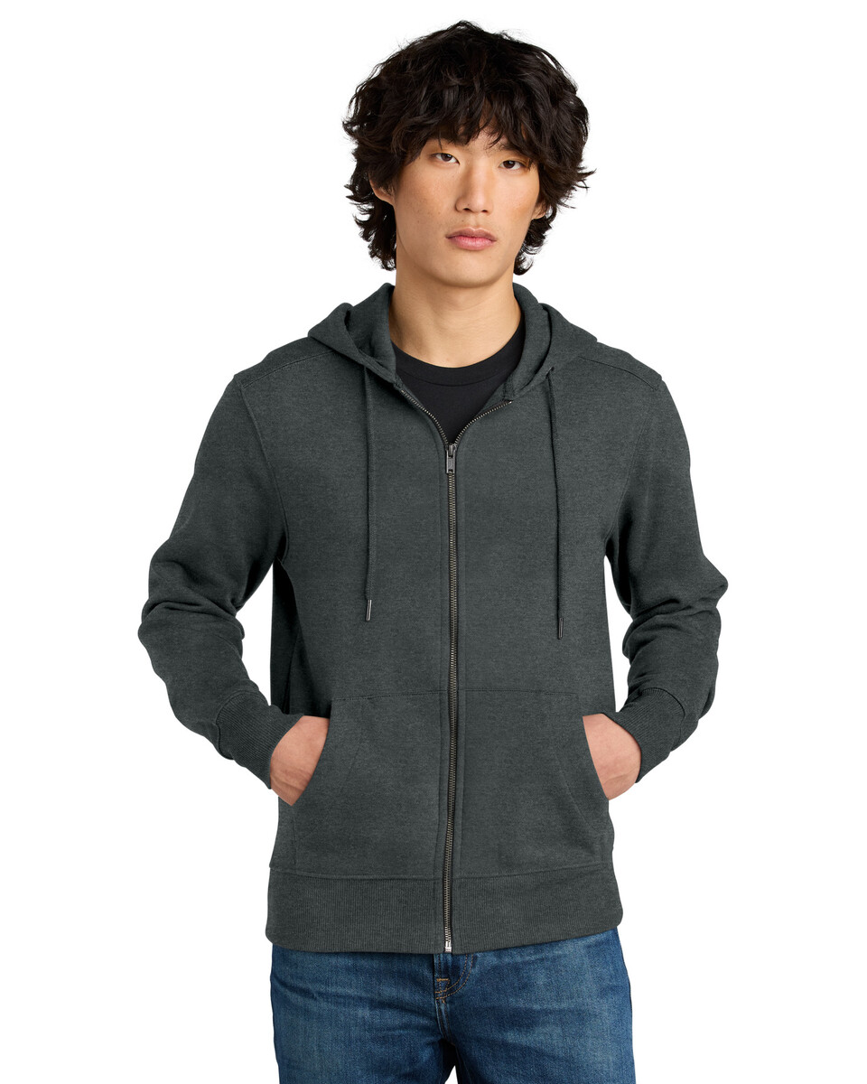 District DT1103 Perfect Weight Fleece Full-Zip Hoodie - Apparel.com