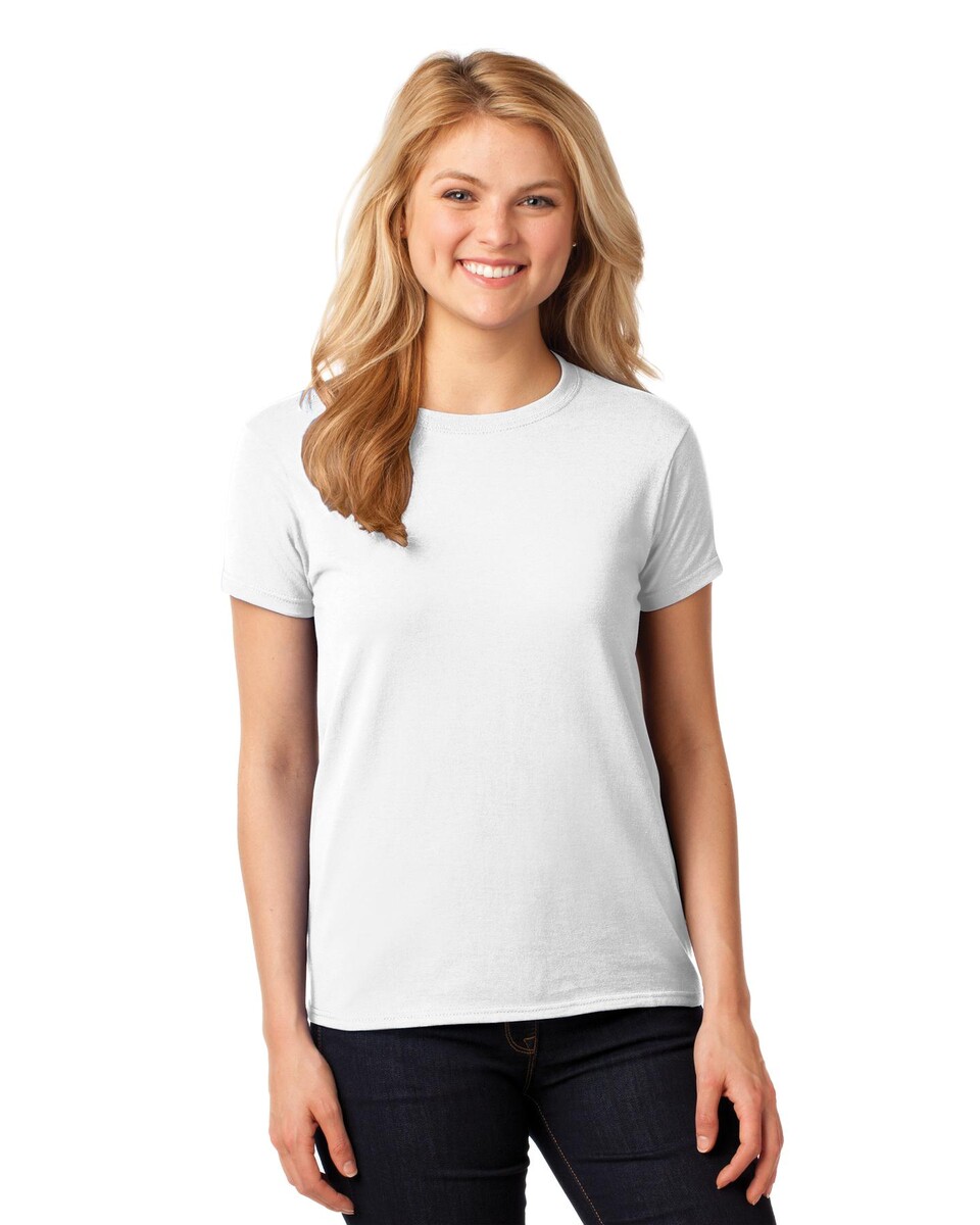 Gildan 5000l Womens Heavy Cotton 100 Cotton T Shirt
