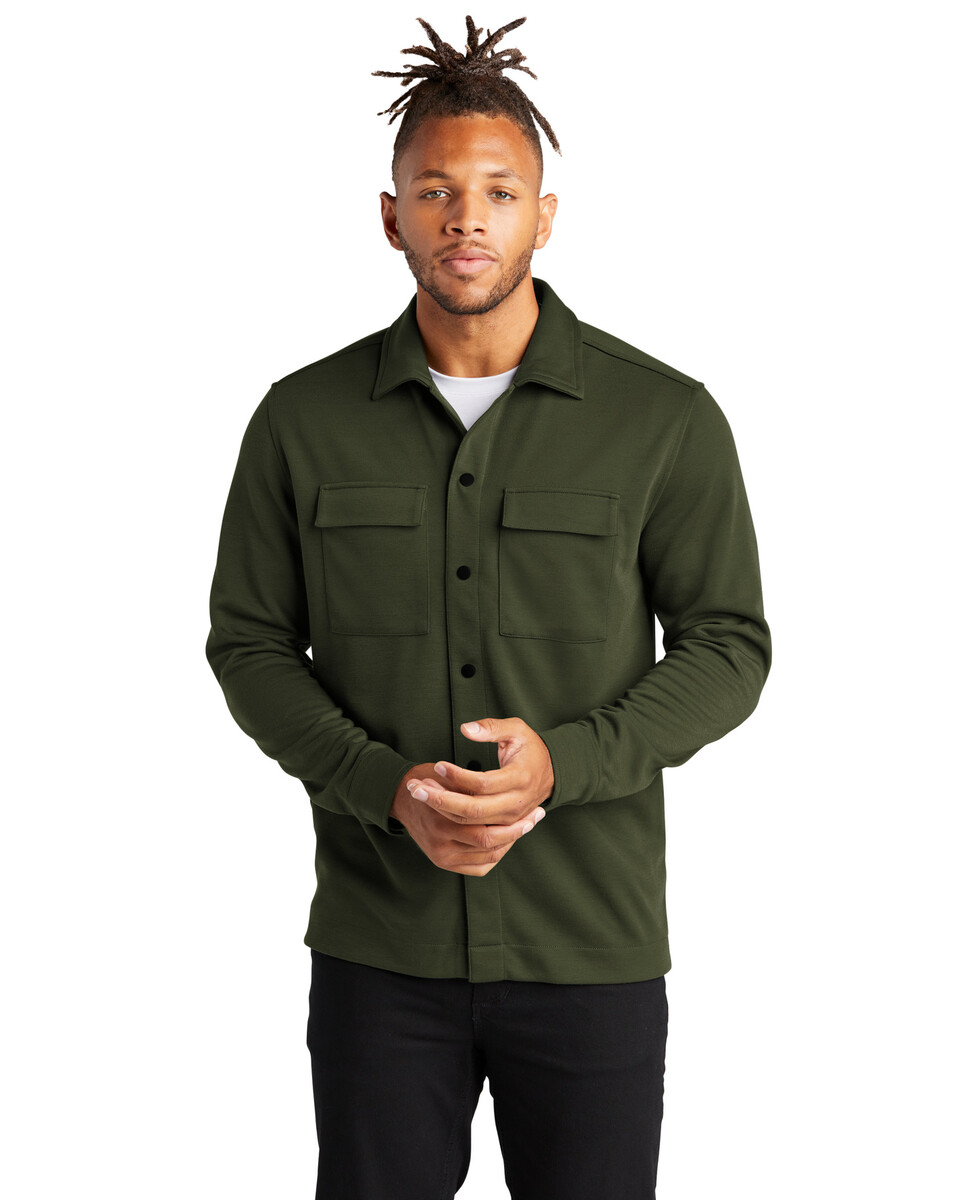 Mercer+Mettle MM3004 Double-Knit Snap Front Jacket - BlankApparel.com