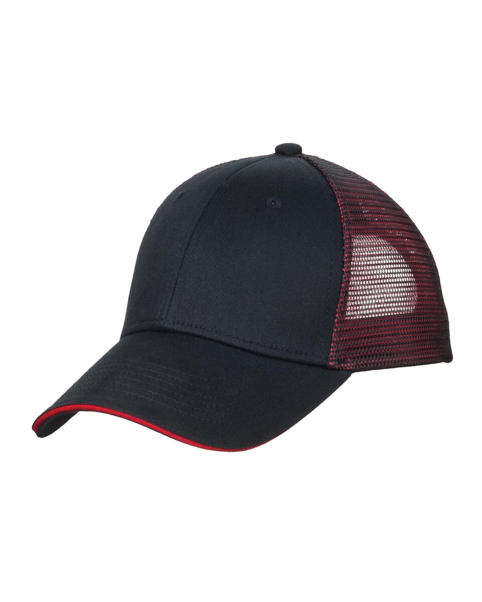 Port Authority C818 Double Mesh Snapback Sandwich Bill Baseball Cap ...
