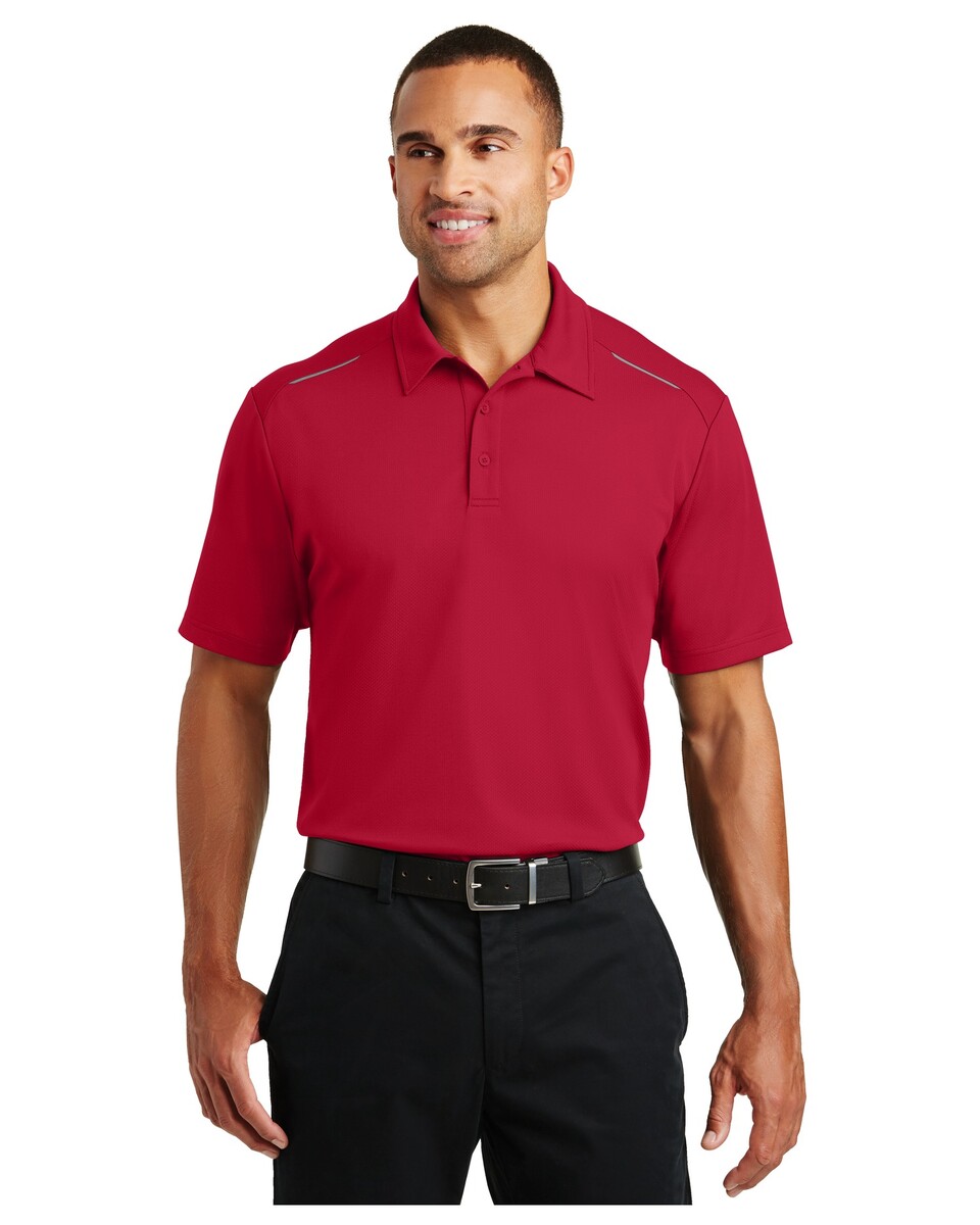 Port Authority K580 Pinpoint Mesh Polo Shirt - Apparel.com