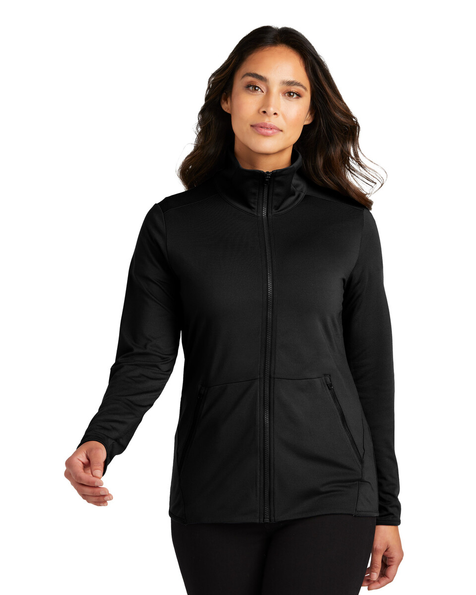 Port Authority LK595 Women's Accord Stretch Fleece Full-Zip - Apparel.com