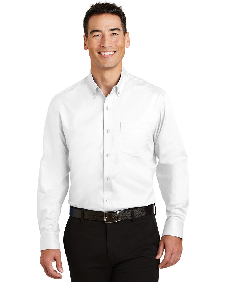 Port Authority S663 SuperPro Twill Shirt - BlankApparel.com