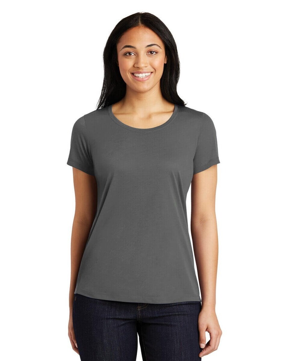 Sport-Tek LST450 Women's PosiCharge Competitor Cotton Touch Scoop Neck ...