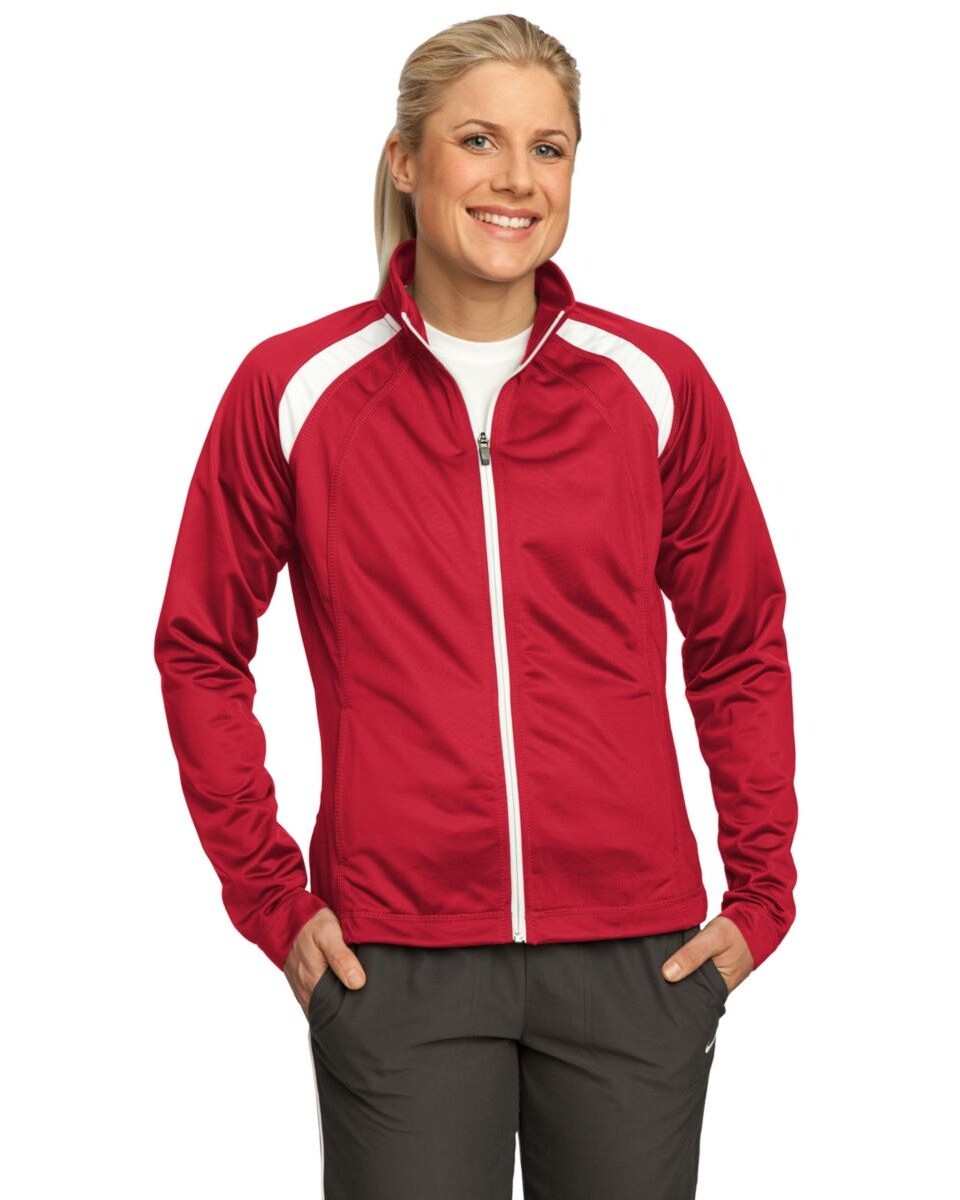 Sport-Tek LST90 Women's Tricot Track Jacket - Apparel.com