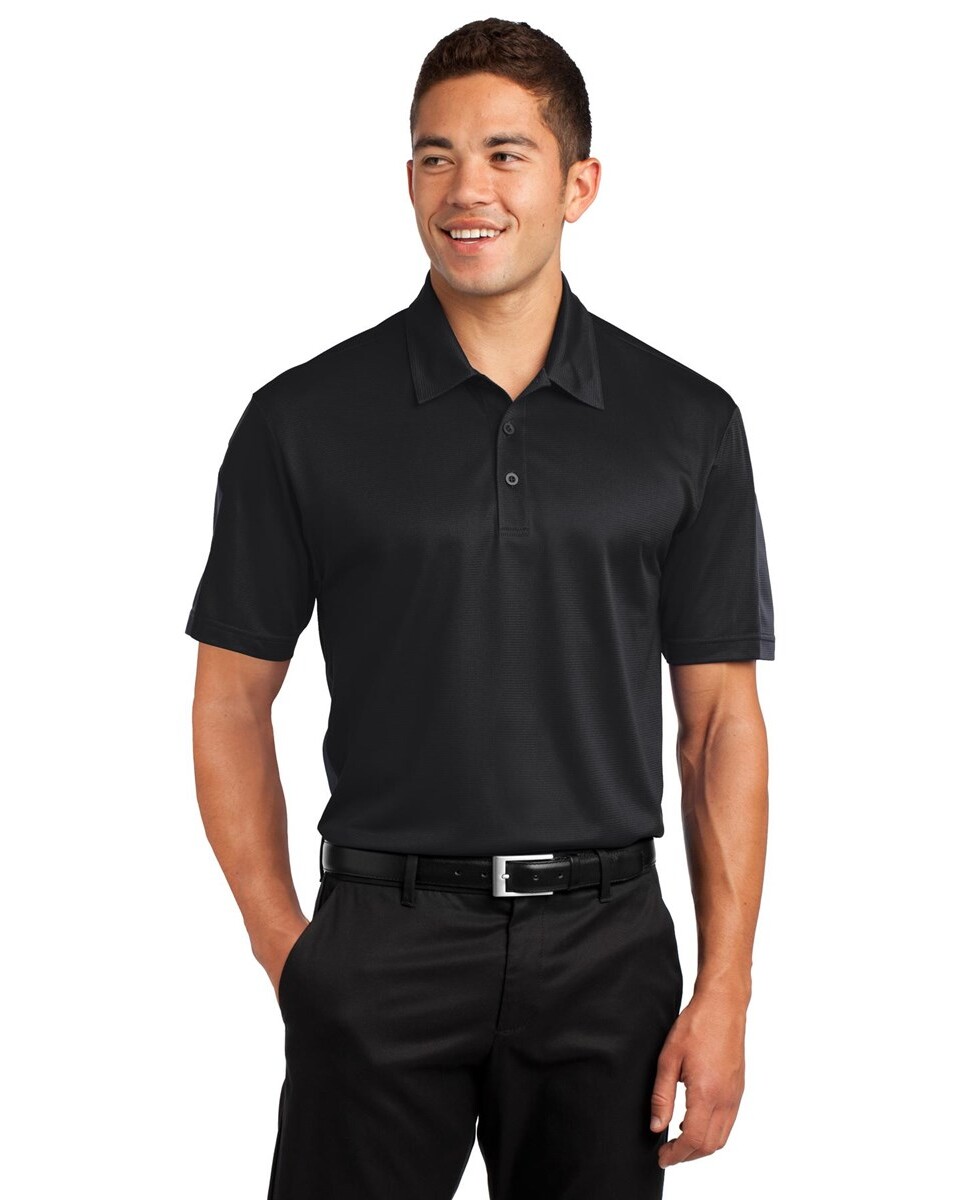 Sport-Tek ST695 Active Textured Colorblock Polo Shirt - Apparel.com