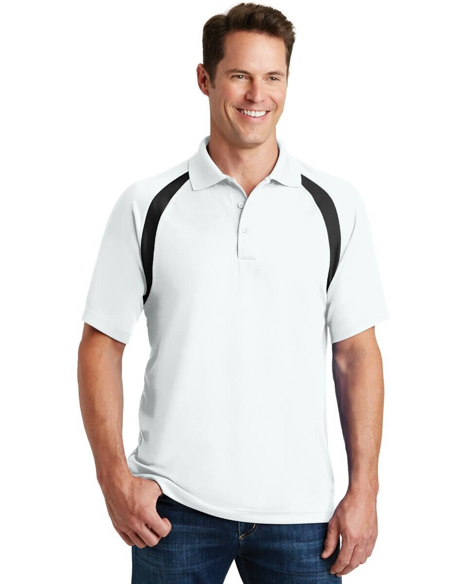 Sport-Tek T476 Dry Zone; Colorblock Raglan Polo Shirt - T ...