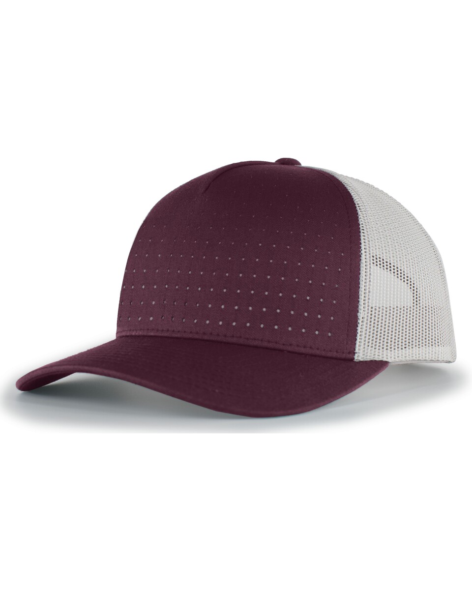 Pacific Headwear 105P Perforated 5-Panel Snapback Trucker Hat ...