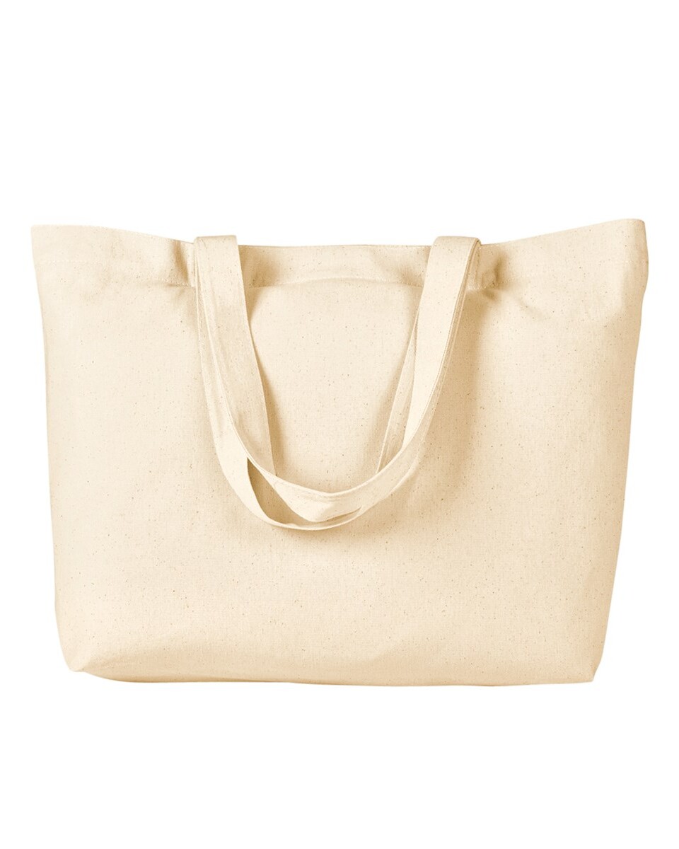 BAGedge BE102 Cotton Twill Horizontal Shopper - BlankShirts.com