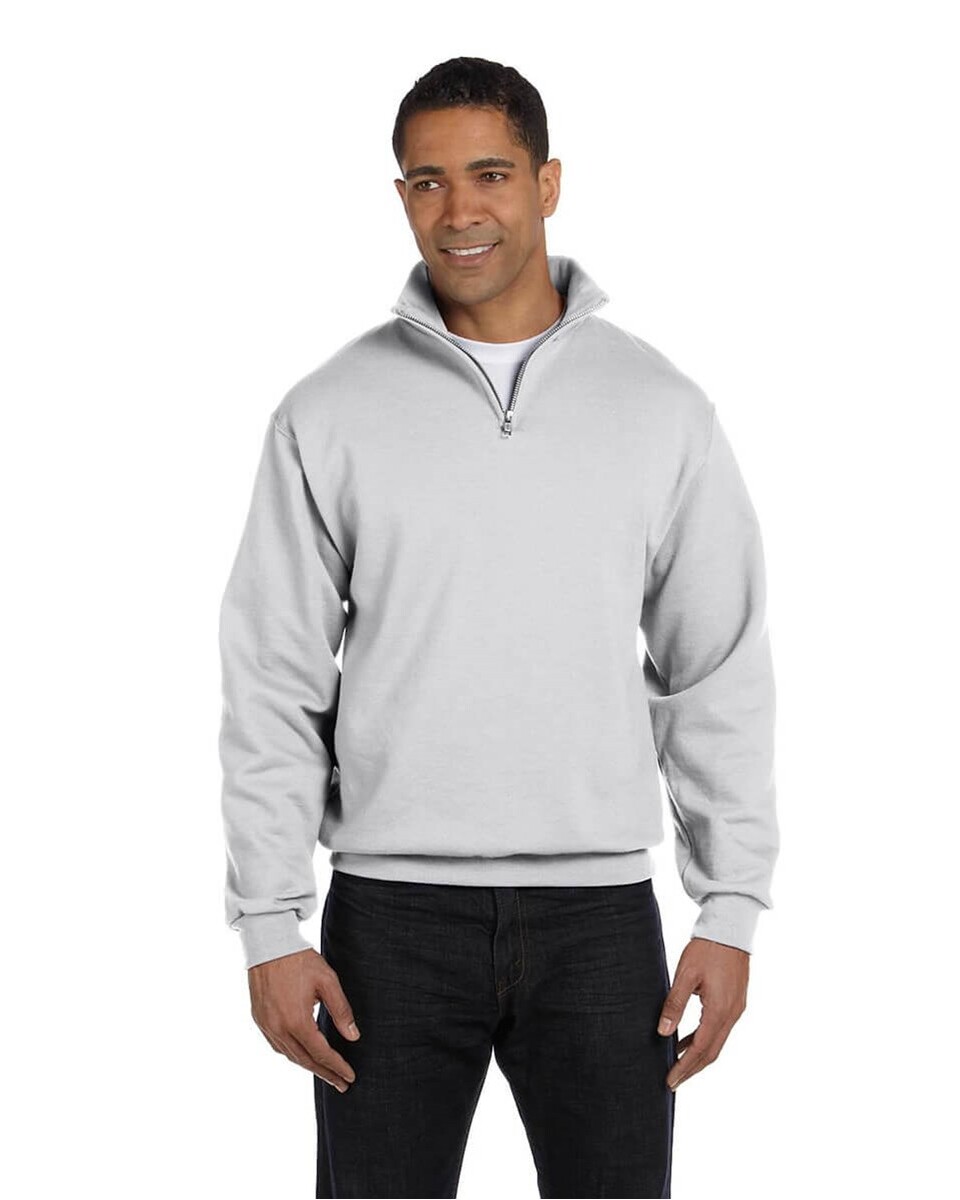 Jerzees 995MR Quarter-Zip Sweatshirt with Cadet Collar - BlankShirts.com