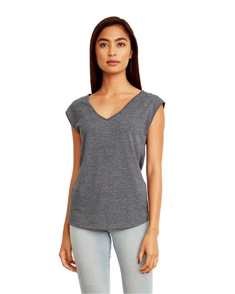 Next Level Apparel 5040 Women's Festival Sleeveless V-neck T-shirt ...