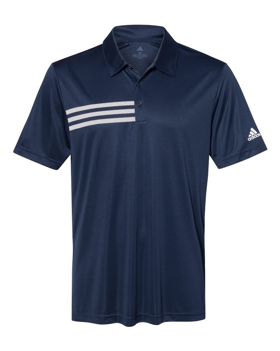 Adidas A324 3-Stripes Chest Polo - BlankApparel.com