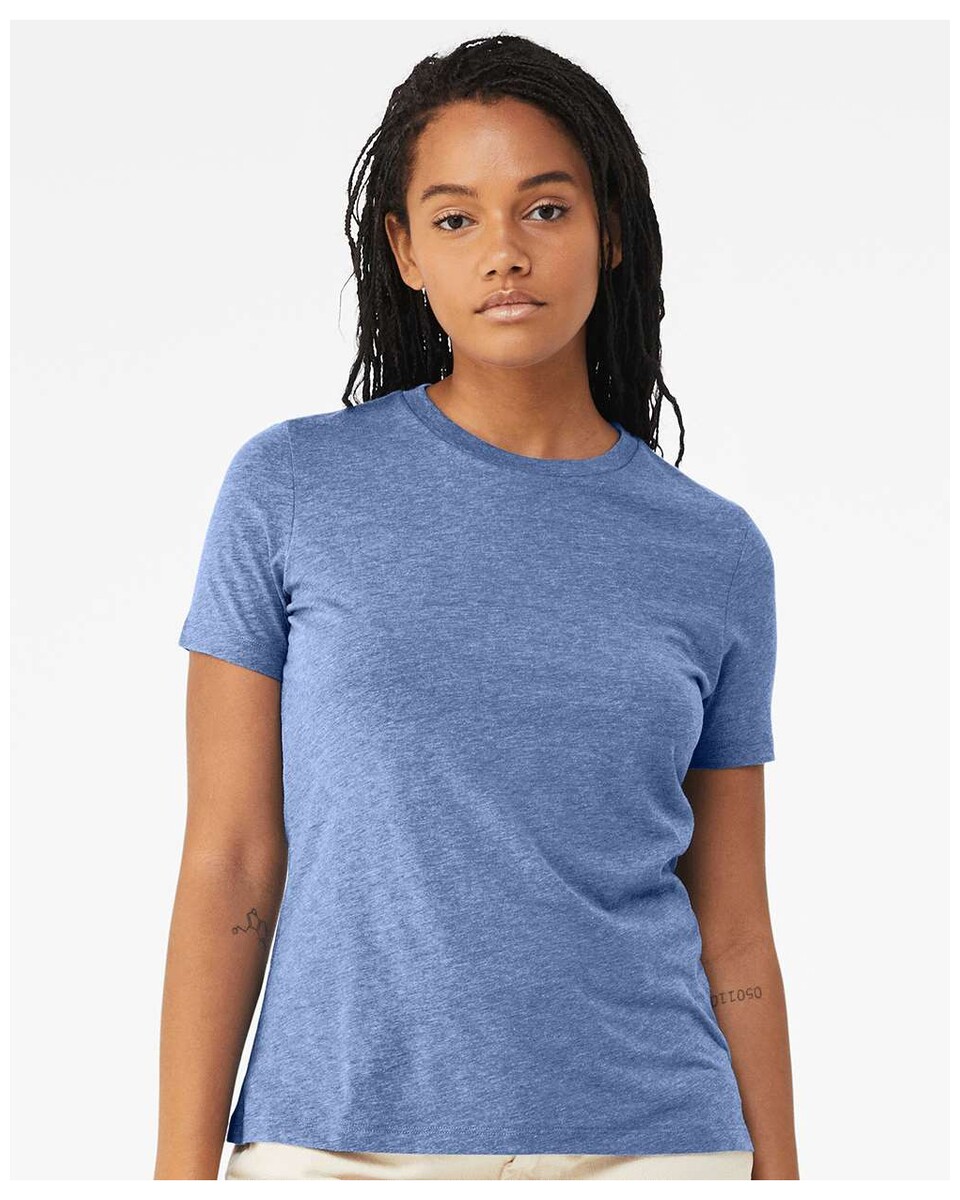 Bella + Canvas 6413 Women’s Relaxed Fit Triblend Tee - BlankApparel.com