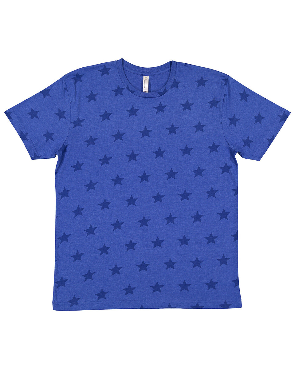 Code V 3929 Star Print T-Shirt - T-ShirtWholesaler.com