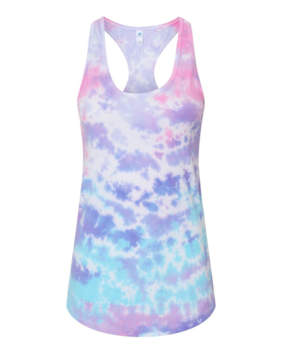 Colortone 3400 Tie-Dyed Racerback Tank Top - BlankApparel.com