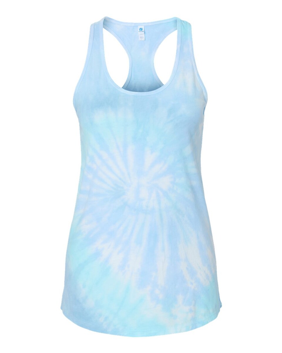 Colortone 3400 Tie-Dyed Racerback Tank Top - BlankApparel.com