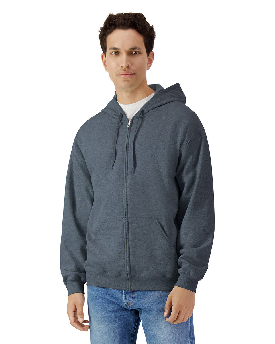 Gildan SF600 Softstyle® Full-Zip Hoodie - T-ShirtWholesaler.com