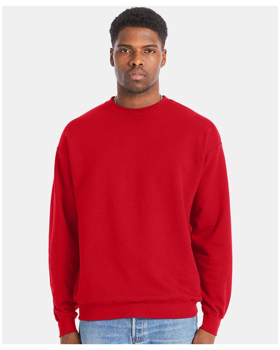 Hanes RS160 Perfect Fleece Crewneck Sweatshirt - T-ShirtWholesaler.com