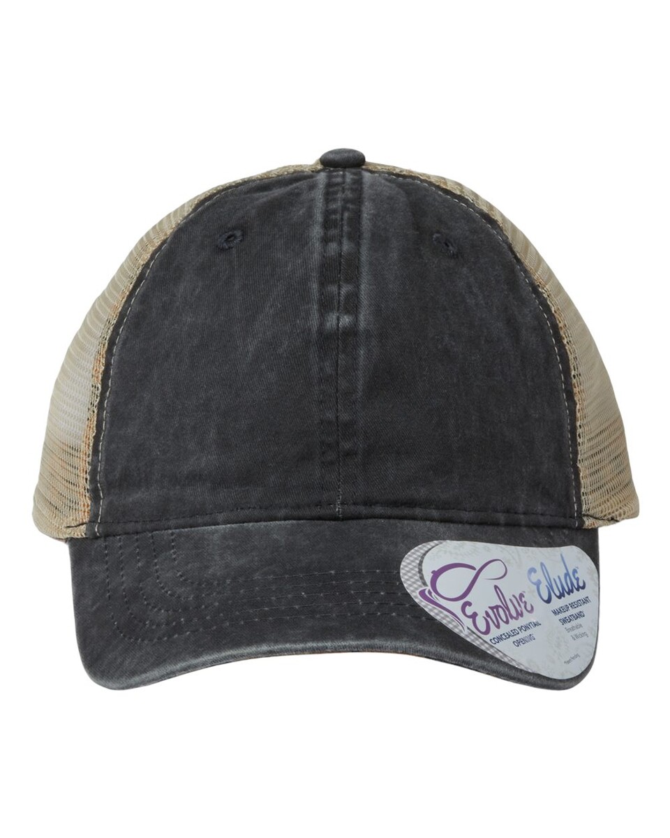 Infinity Her TESS Women's Washed Mesh Back Cap - BlankApparel.com