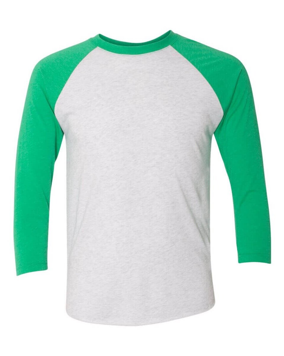 Next Level Apparel 6051 Unisex Tri-Blend 3/4-Sleeve Raglan T-Shirt - T ...