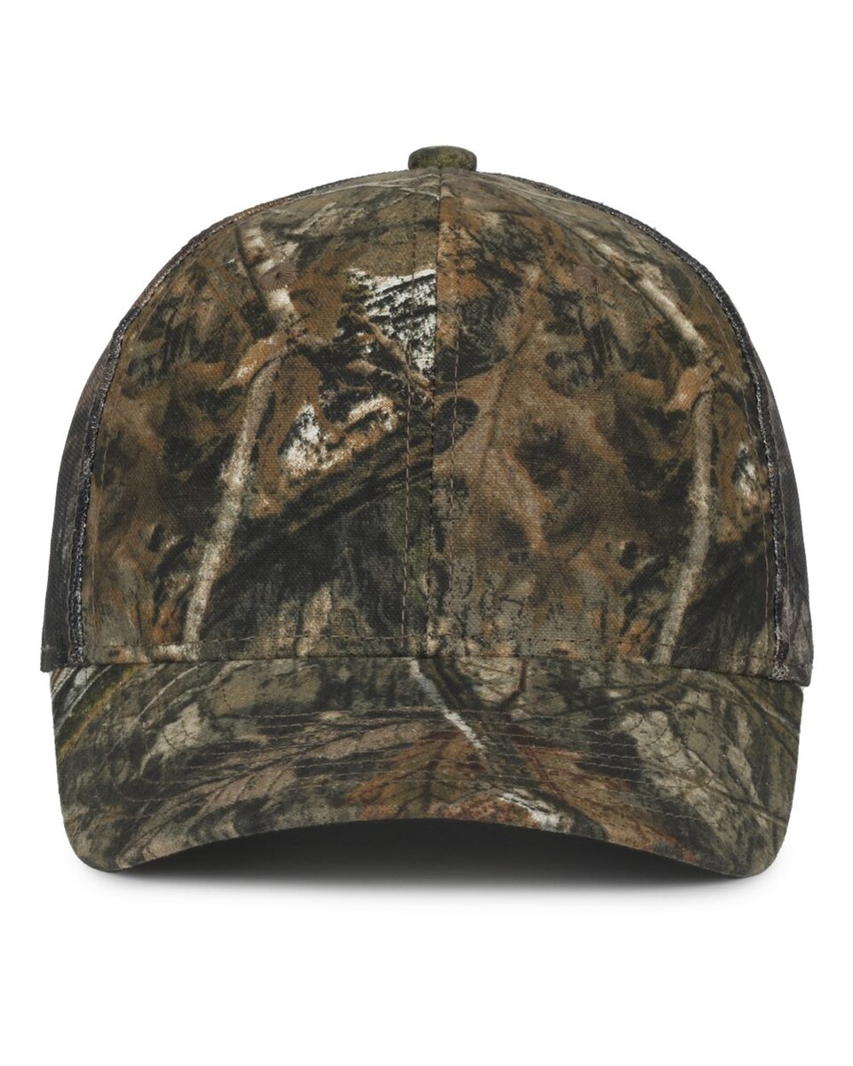 Outdoor Cap 315M Camo Trucker Hat - BlankCaps.com