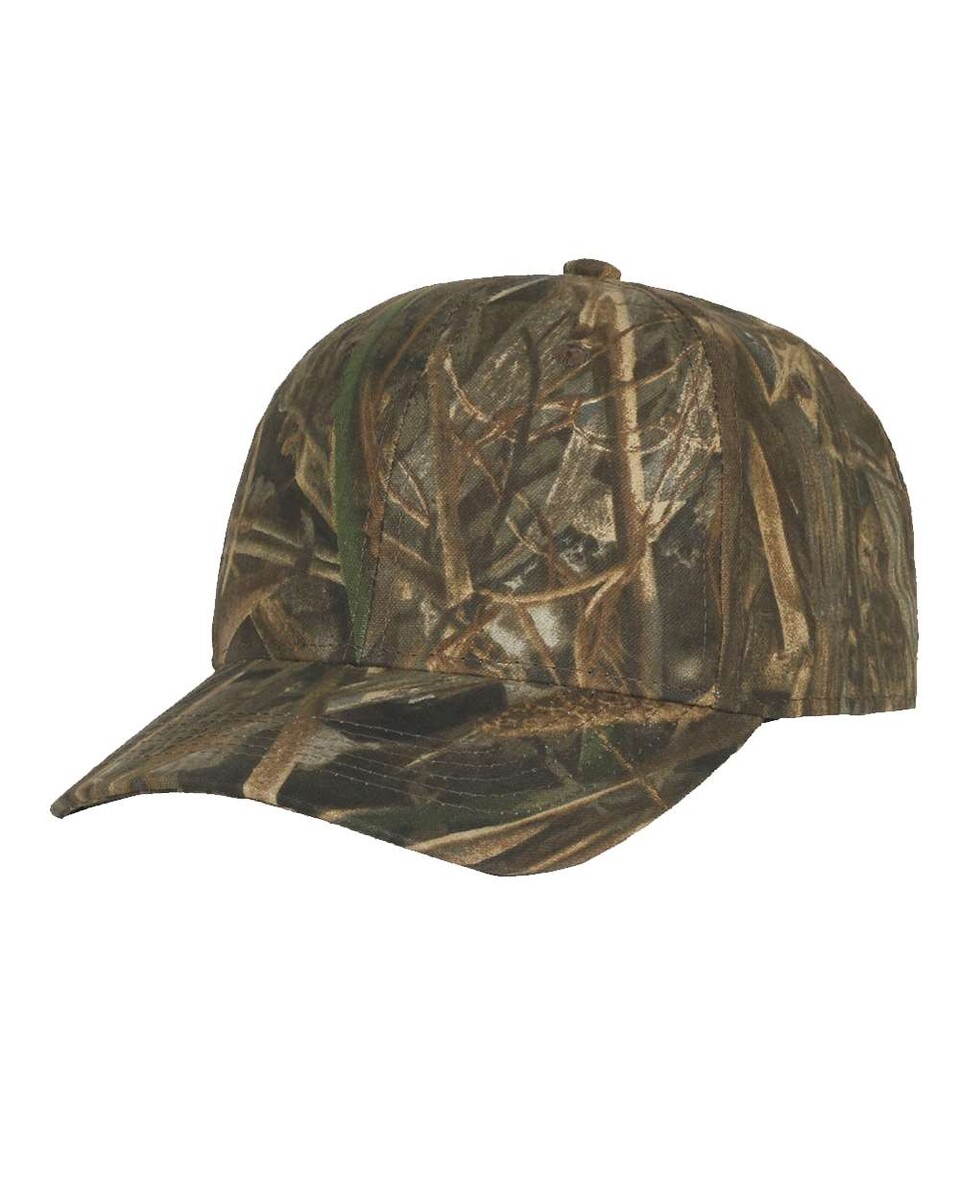 Outdoor Cap 350 Mossy Oak Breakup Blaze Camo Hat - BlankCaps.com