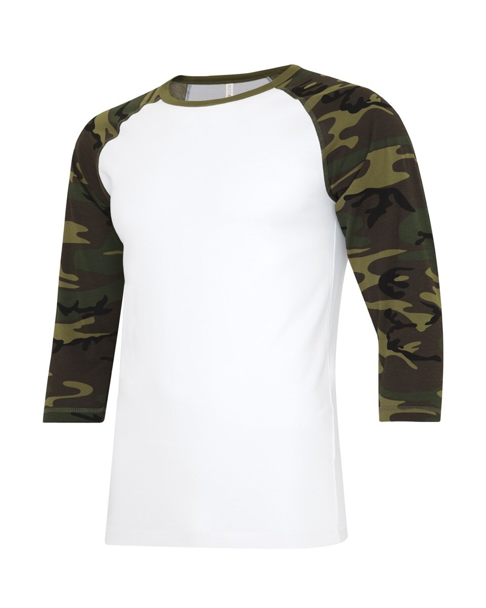 The Authentic T-Shirt Company ATC0822 ATC Unisex 3/4 Sleeve Baseball ...